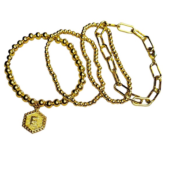 Jewelry | Letter E Bracelet Lot | Poshmark